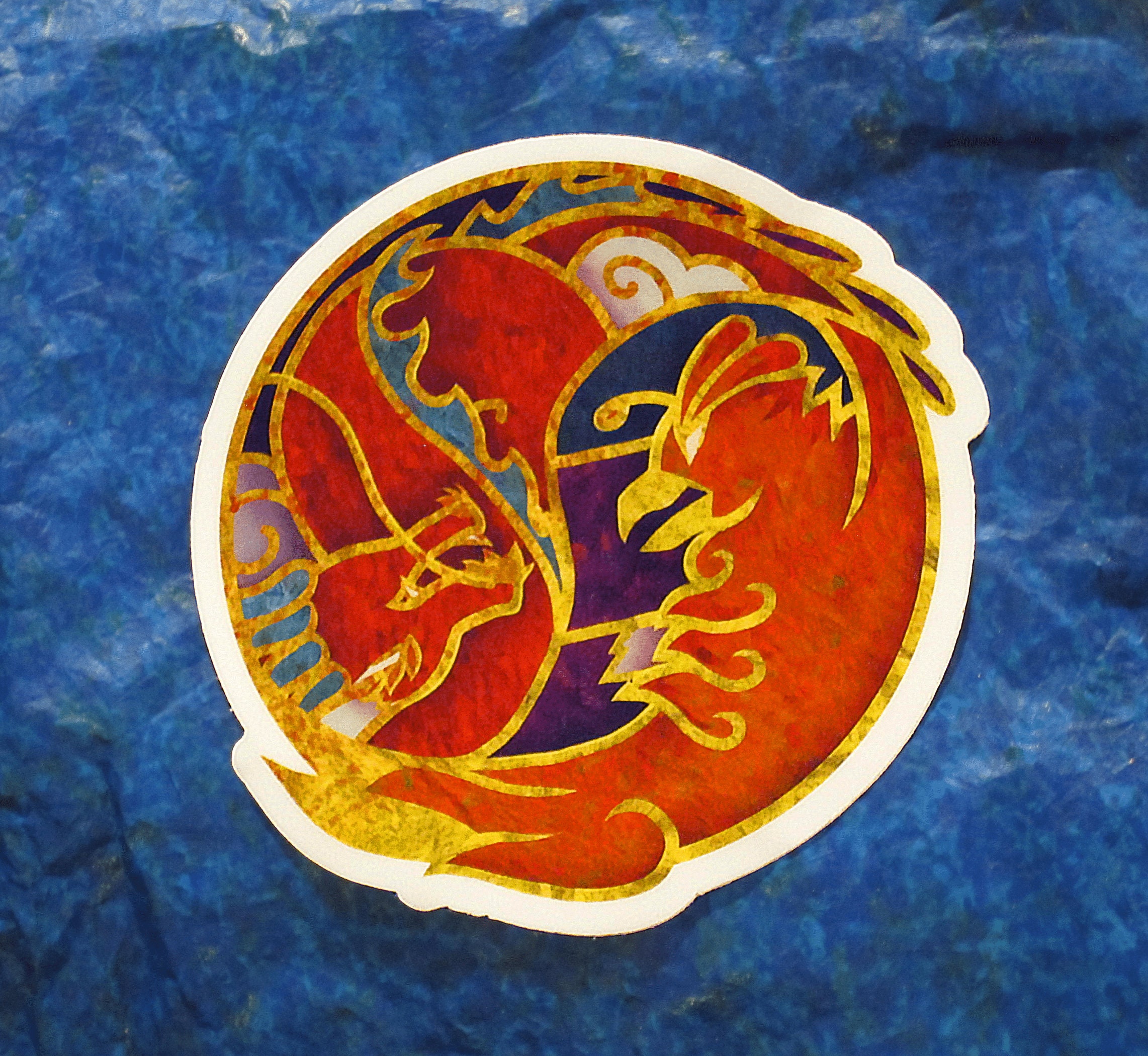 Vietnamese Dragon and Phoenix Sticker - Etsy