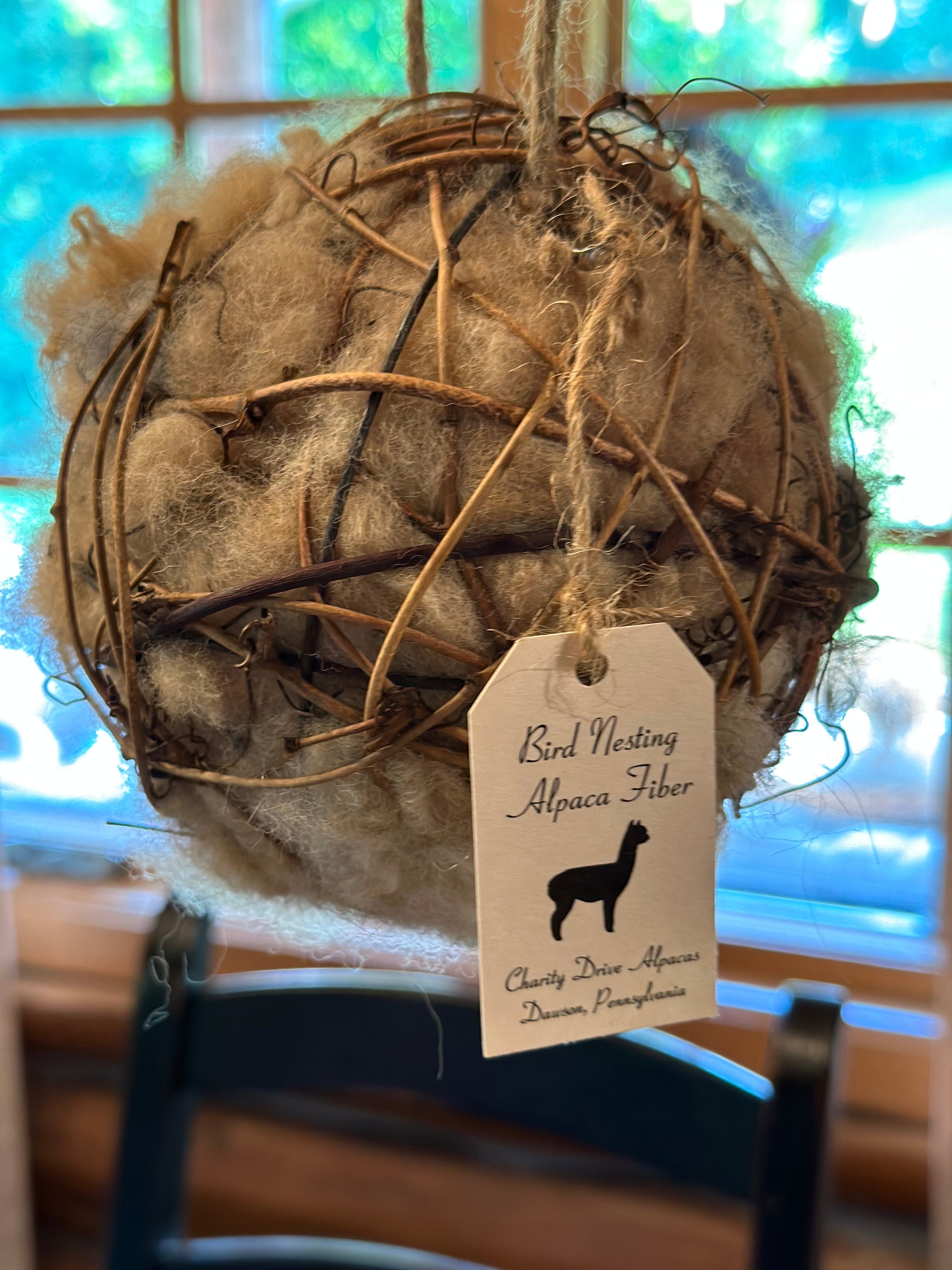 Alpaca Fiber Filled Bird Nesting Ball - Etsy