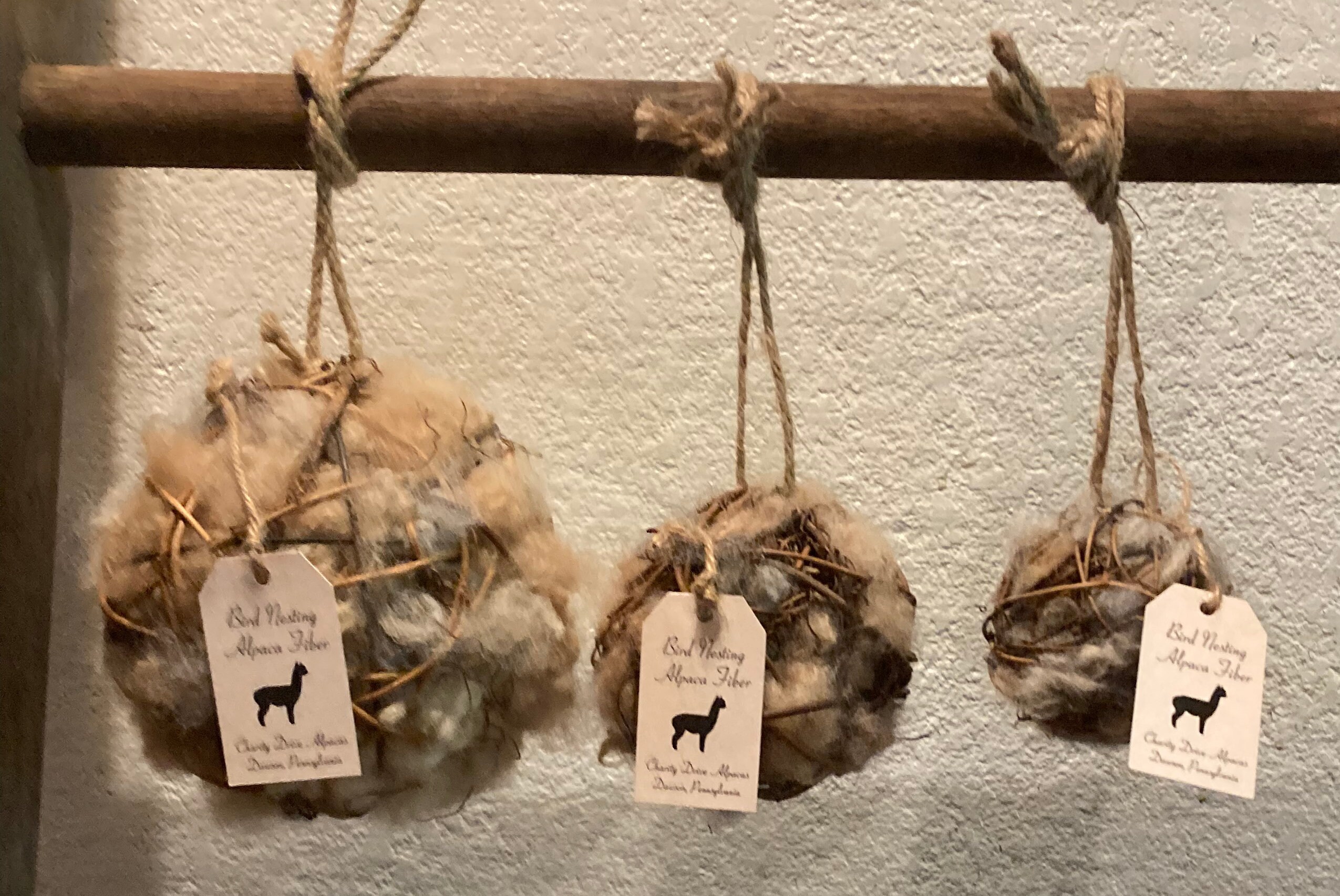 Alpaca Fiber Filled Bird Nesting Ball - Etsy