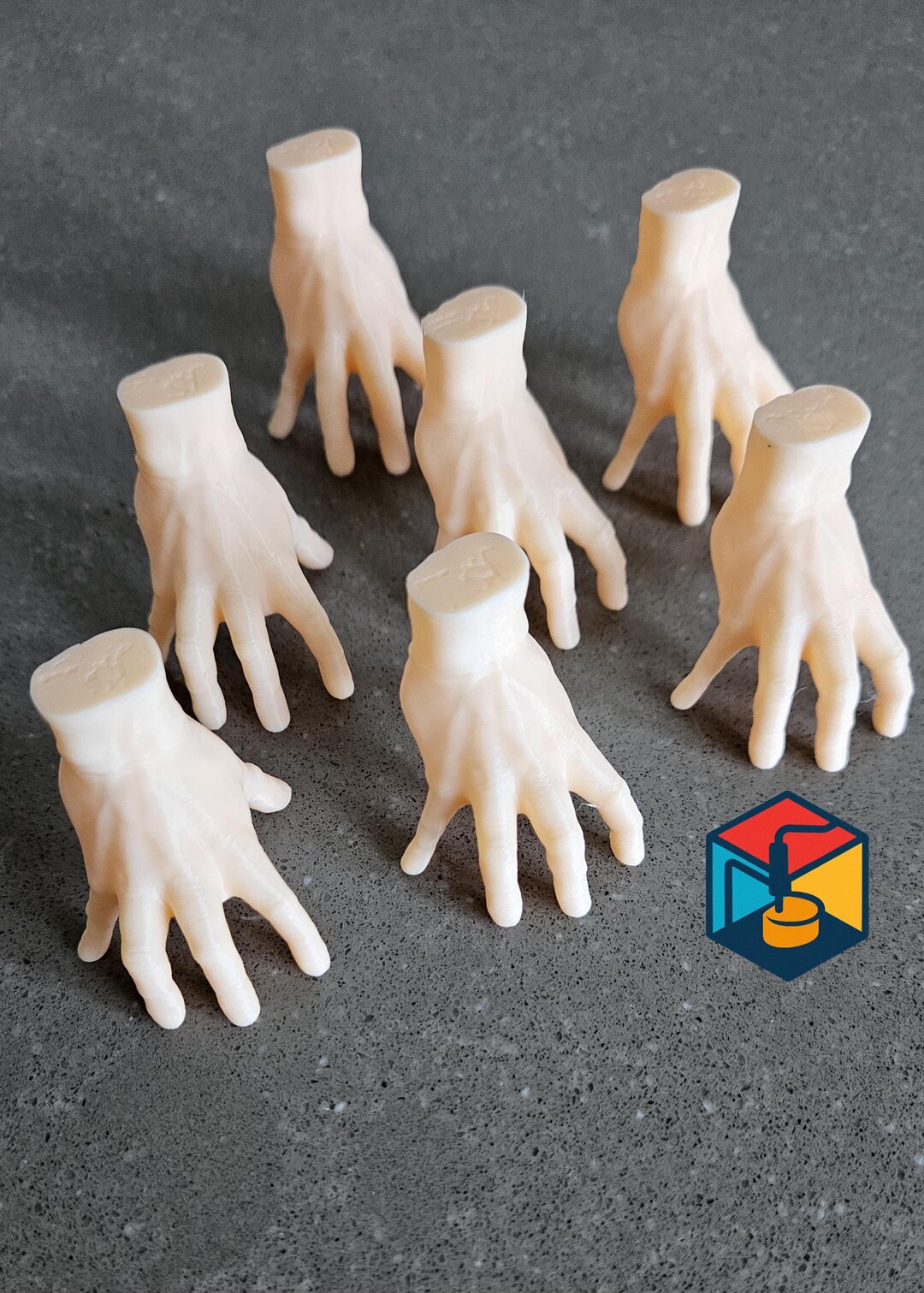 Cupcake Topper | Thing Hand | Wednesday Addams Family Inspired - Etsy