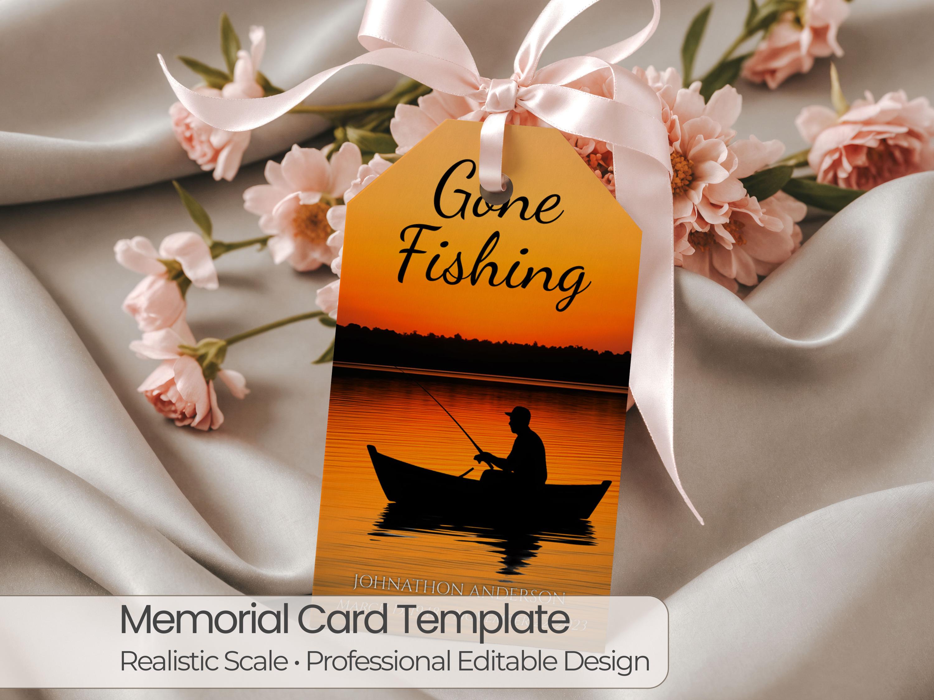Editable Memorial Card Template: Photo Prayer Card (instant Download ...