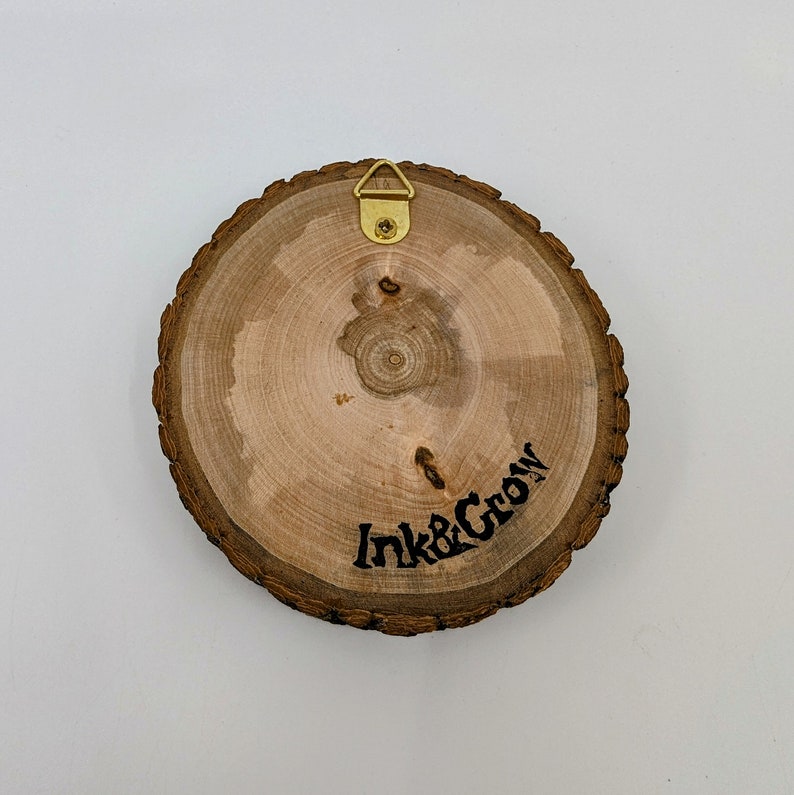 Wall Art, Pyrography, Wood Slice Hanging, Custom Decoration, Original ...