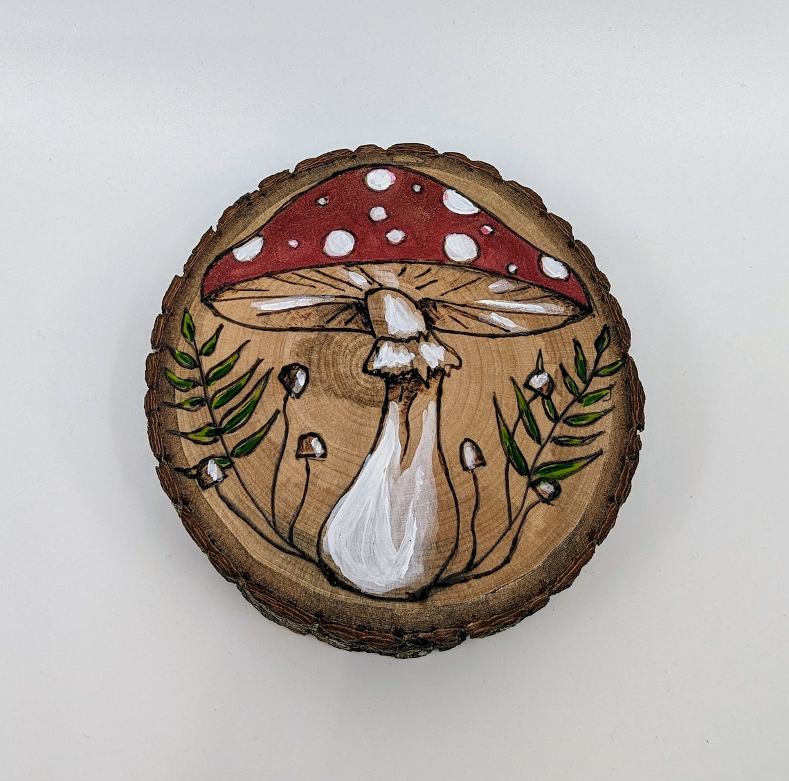 Wall Art, Pyrography, Wood Slice Hanging, Custom Decoration, Original ...
