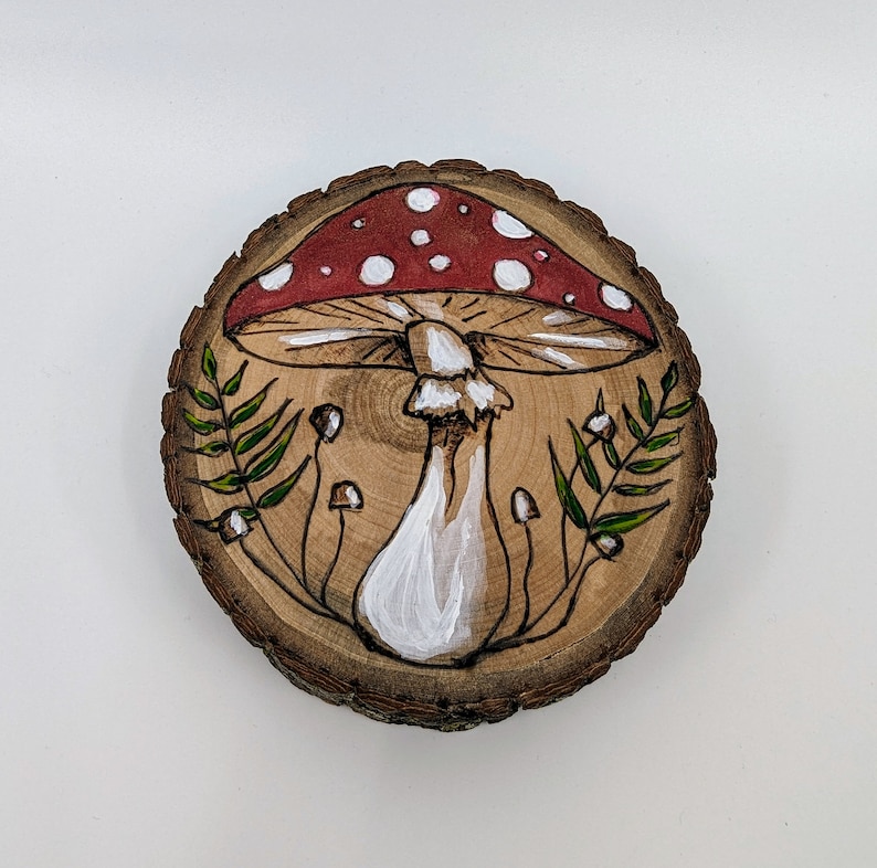 Wall Art, Pyrography, Wood Slice Hanging, Custom Decoration, Original ...