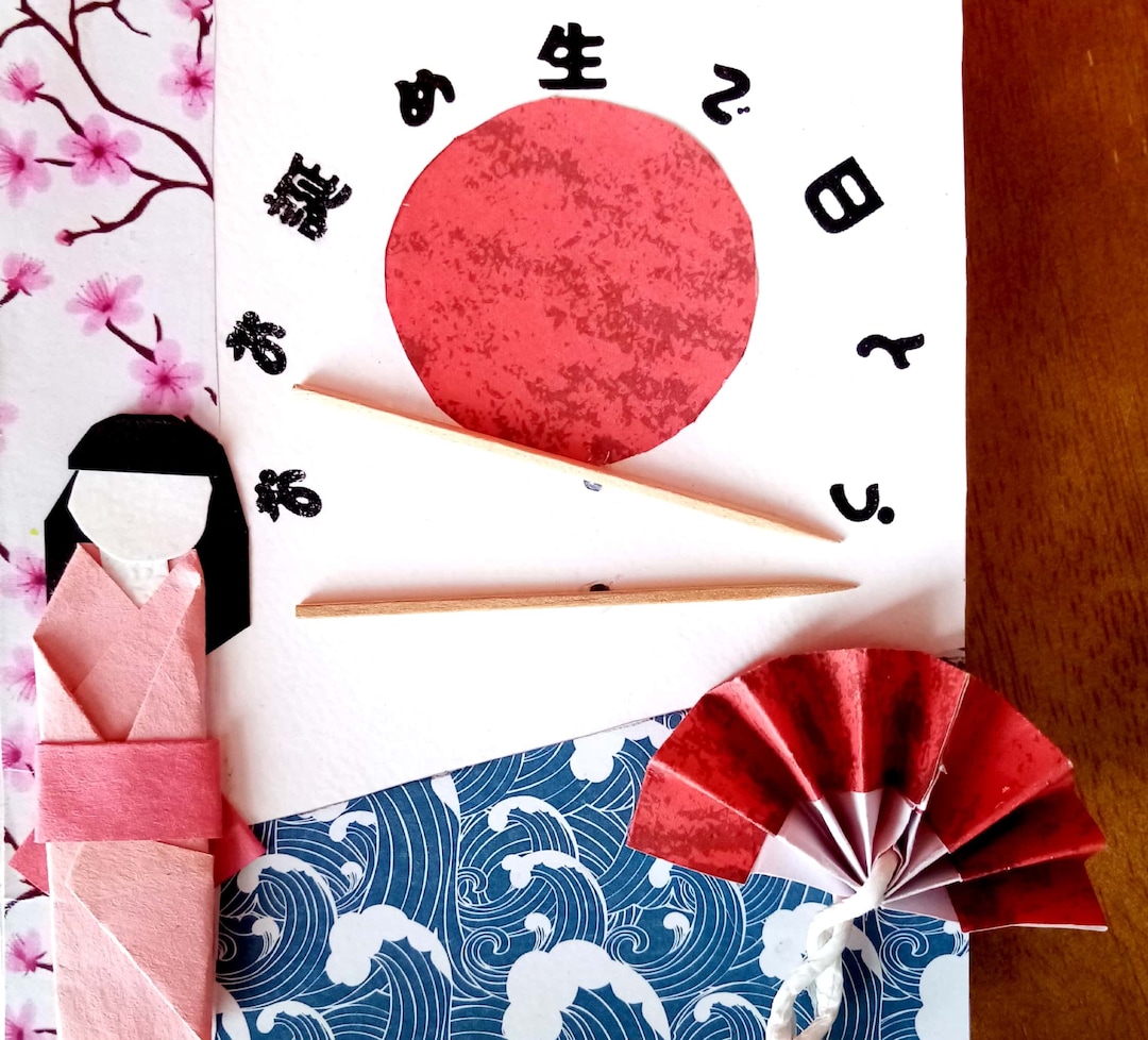Beautiful Japan Birthday Card - Etsy