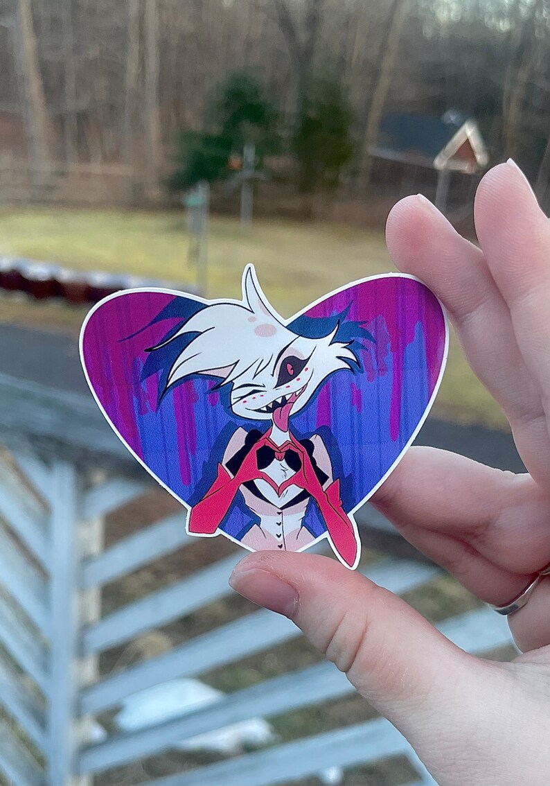 Hazbin Hotel: Angel Dust Sticker - Etsy
