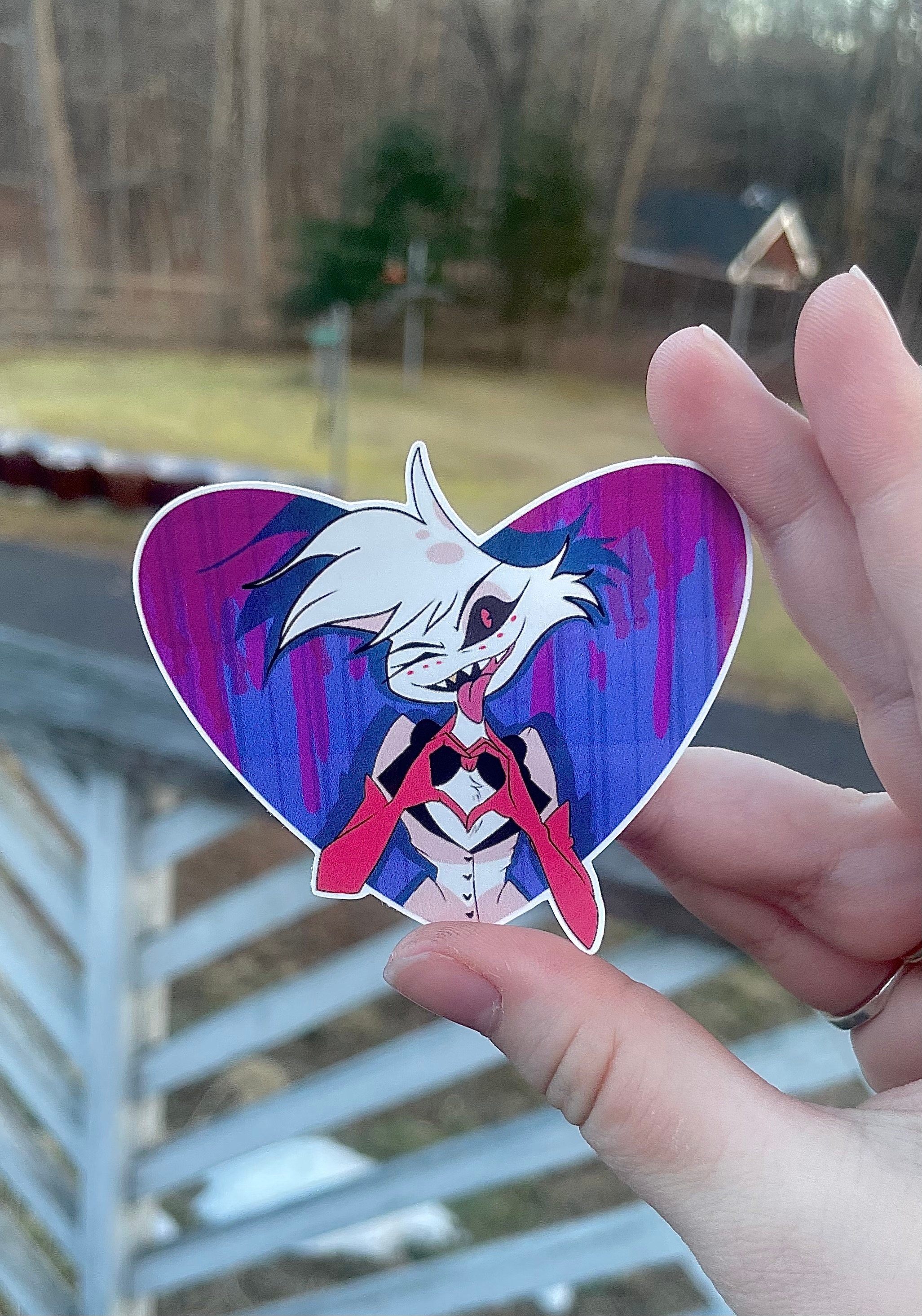 Hazbin Hotel: Angel Dust Sticker - Etsy