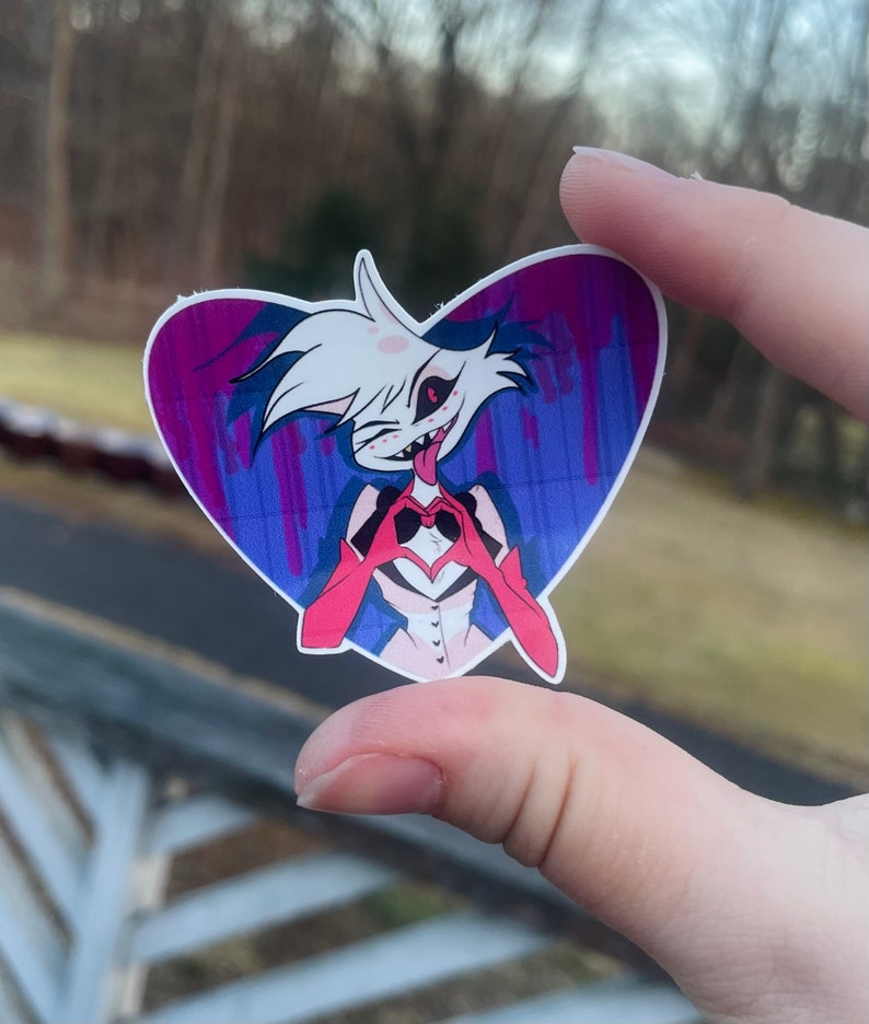Hazbin Hotel: Angel Dust Sticker - Etsy