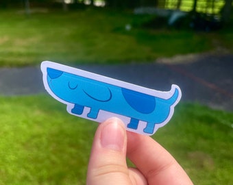 Long Dog Decal Bluey Decal Long Dog Sticker Bumper Sticker - Etsy