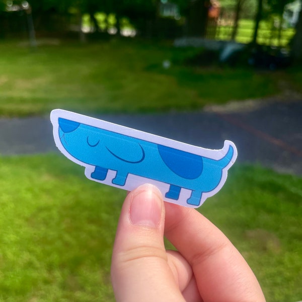Long Dog Bluey Car Decal - Etsy