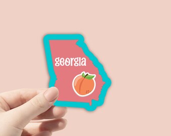 Georgia Sticker, Peach Sticker, Atlanta Sticker, Sweet Tea Sticker ...