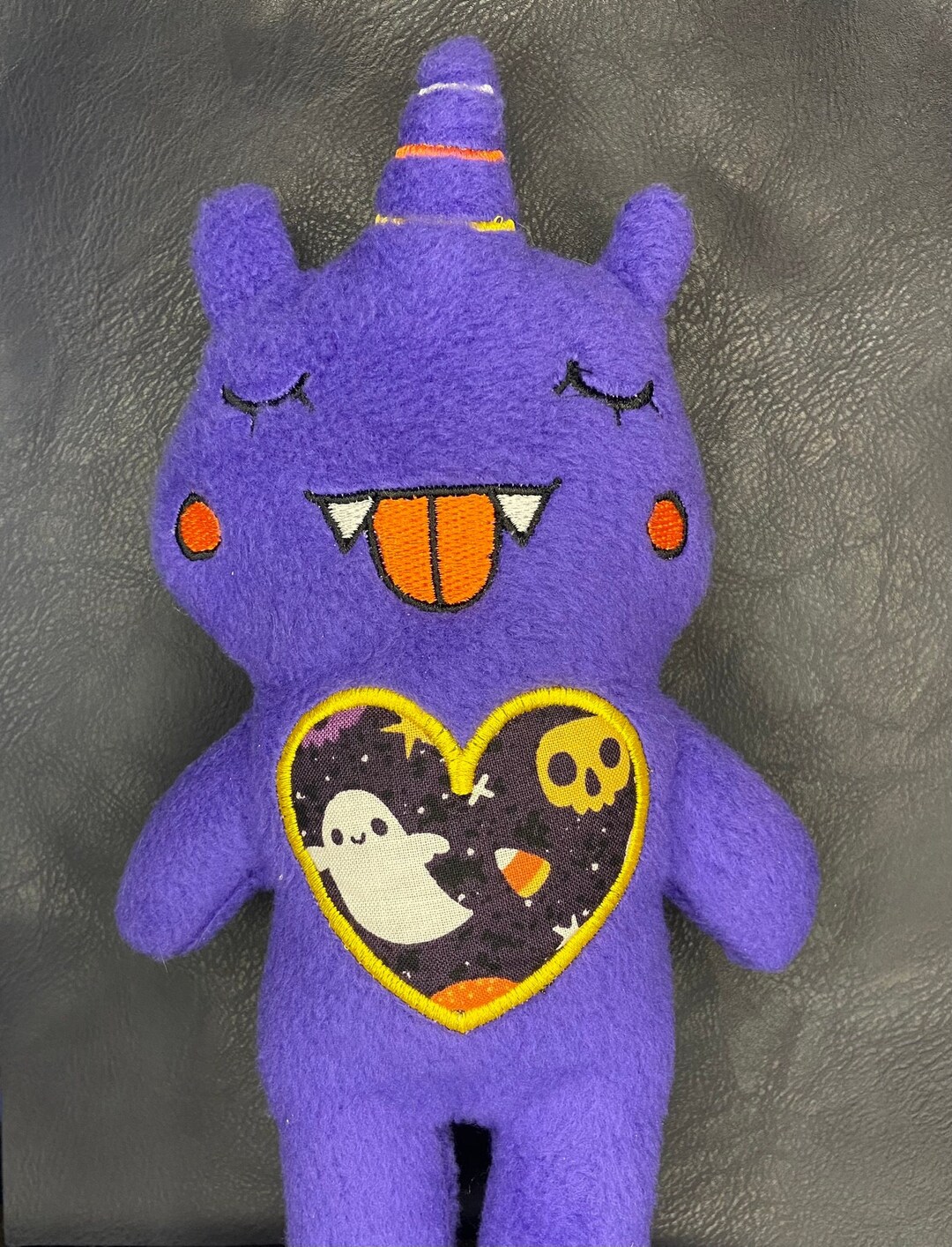 Purple Fleece Stuffed Animal Plush Monster - Etsy