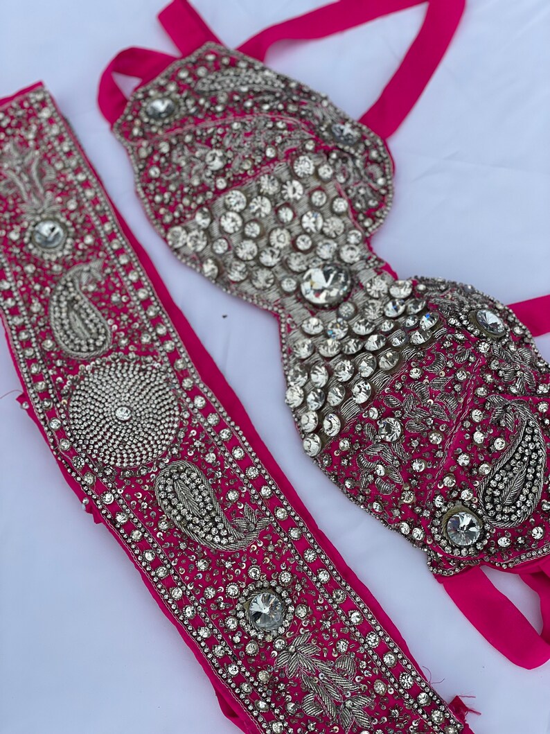 The zaina Bellydance Bra and Belt Set - Etsy