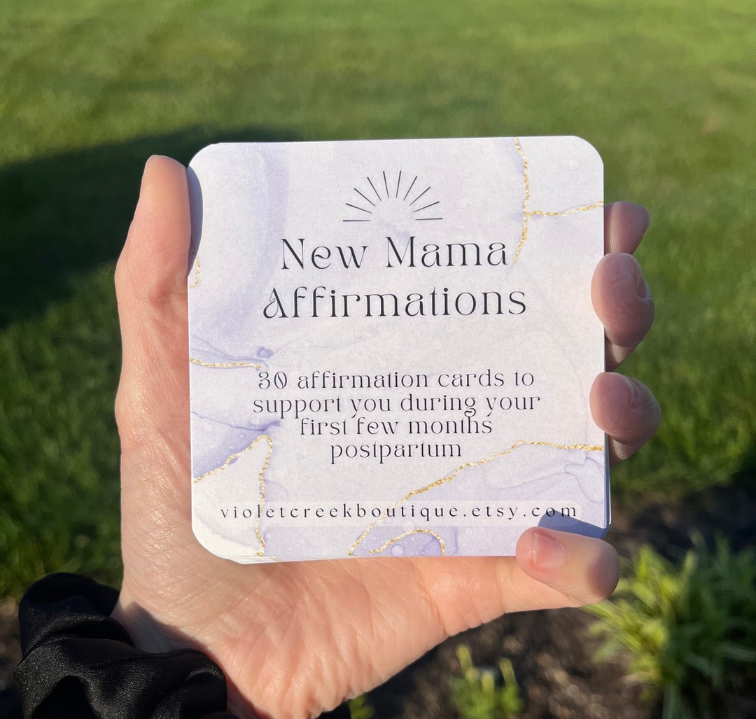 Pregnancy and Birth Affirmation Cards, Mom Affirmations, New Mom ...