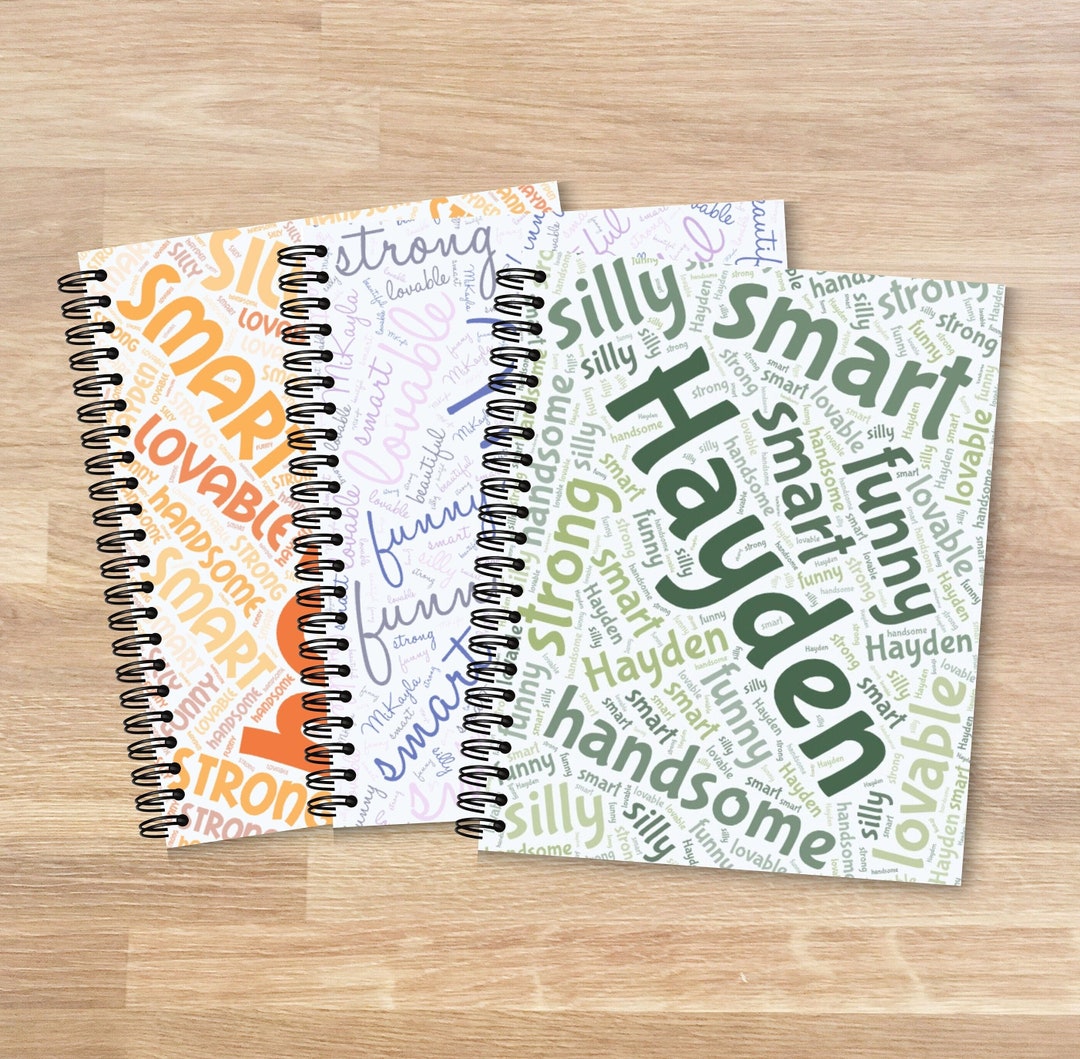 Personalized Notebook for Kids Name Journal Kids Custom Notebook With ...