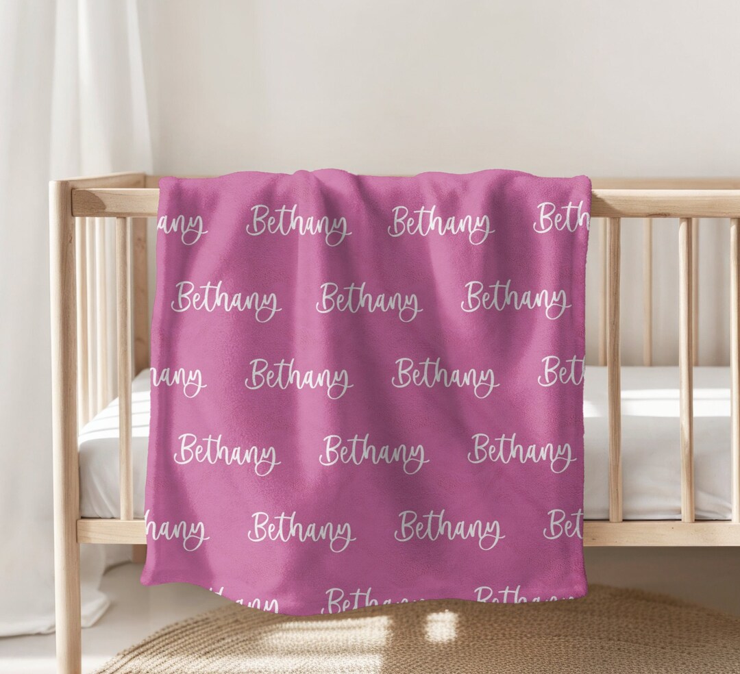 Custom Baby Blanket, Baby Girl Blanket, Personalized Baby Blanket, Baby ...
