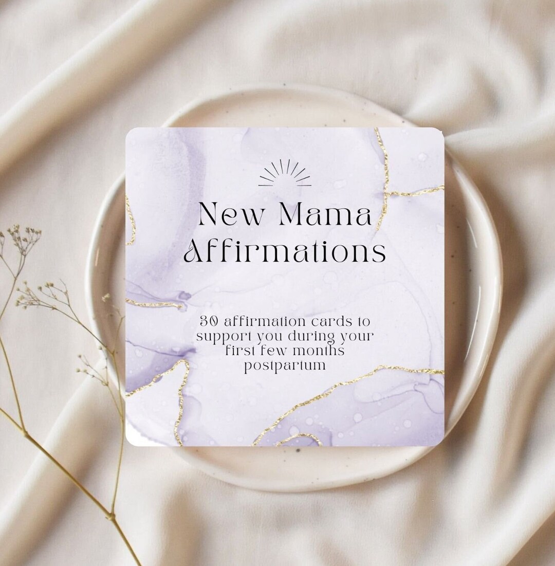 New Mom Affirmation Cards, Postpartum Gift, New Mama Gift, Expecting Mom Gift - Etsy