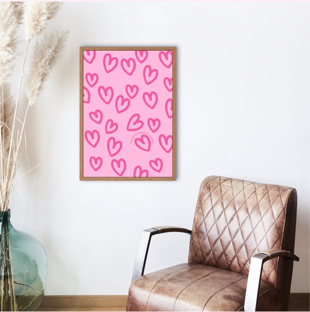 Pink Themed Wall Prints - Etsy