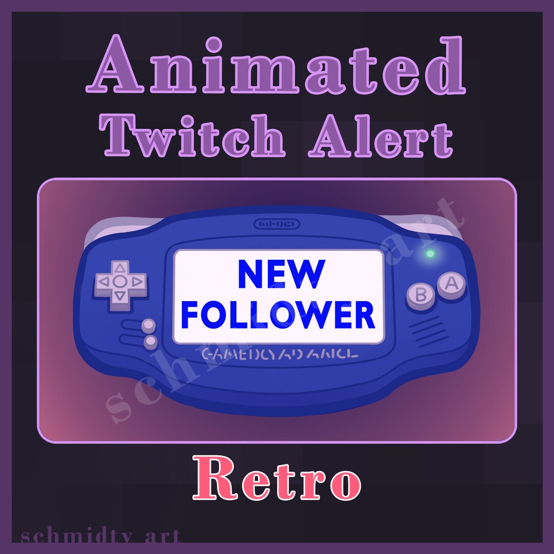 Cool Retro Animated Alerts for Twitch Custom Animated Alerts Streaming ...