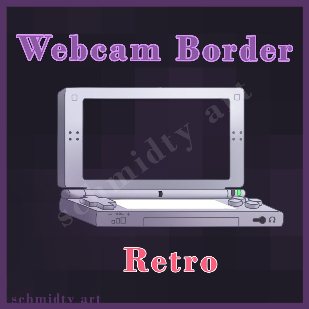 Cool Retro Webcam Border for Twitch Custom Webcam Border Streaming ...