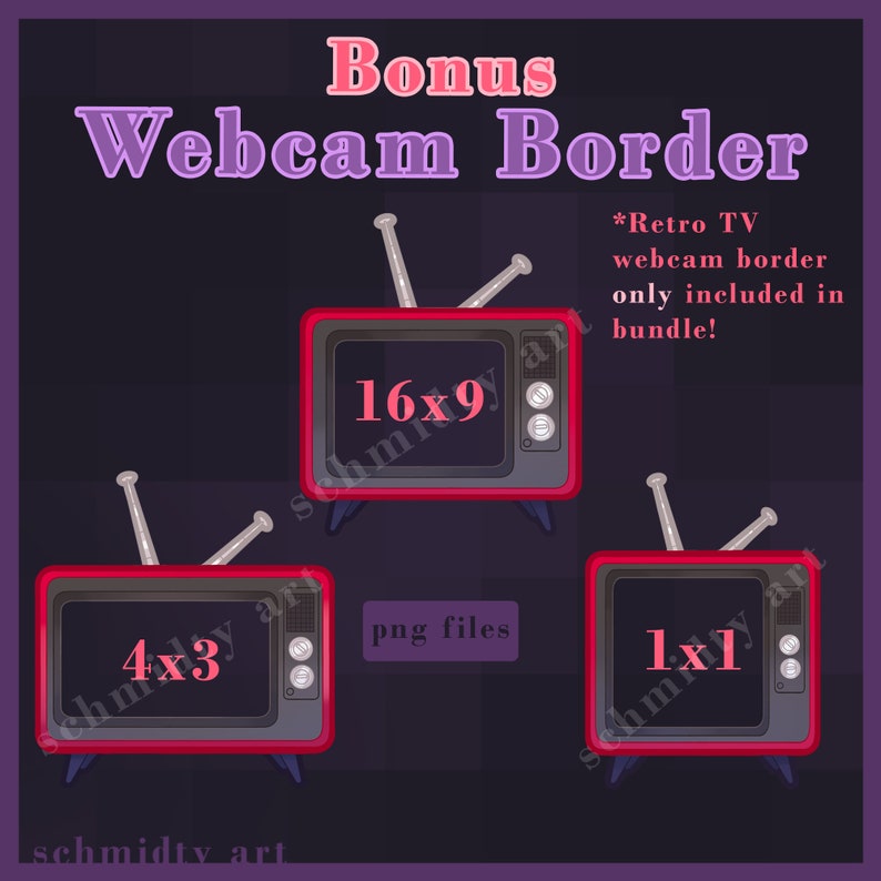 Retro Streaming Bundle Animated Overlays Twitch Panels Animated Twitch ...