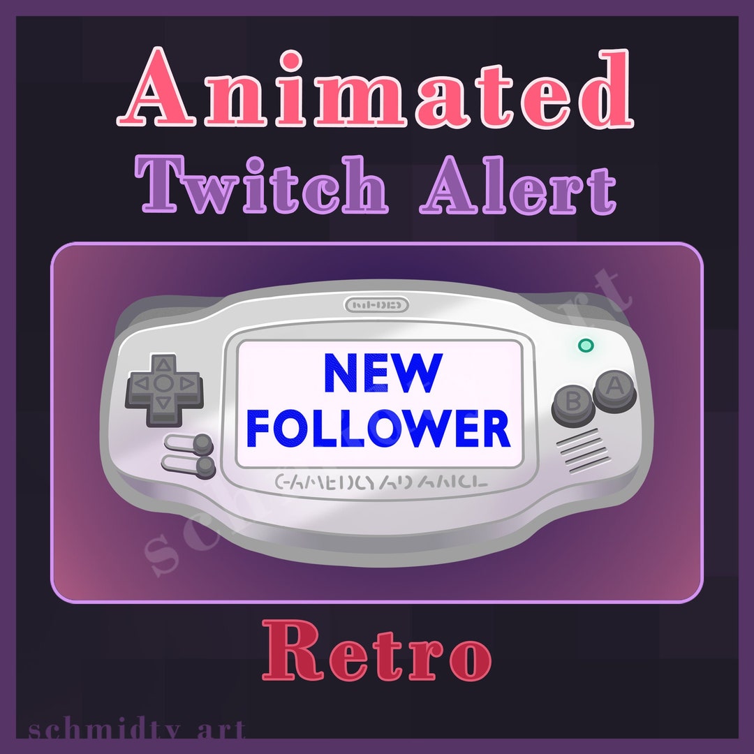 Silver Retro Animated Alerts for Twitch | Custom Animated Alerts ...