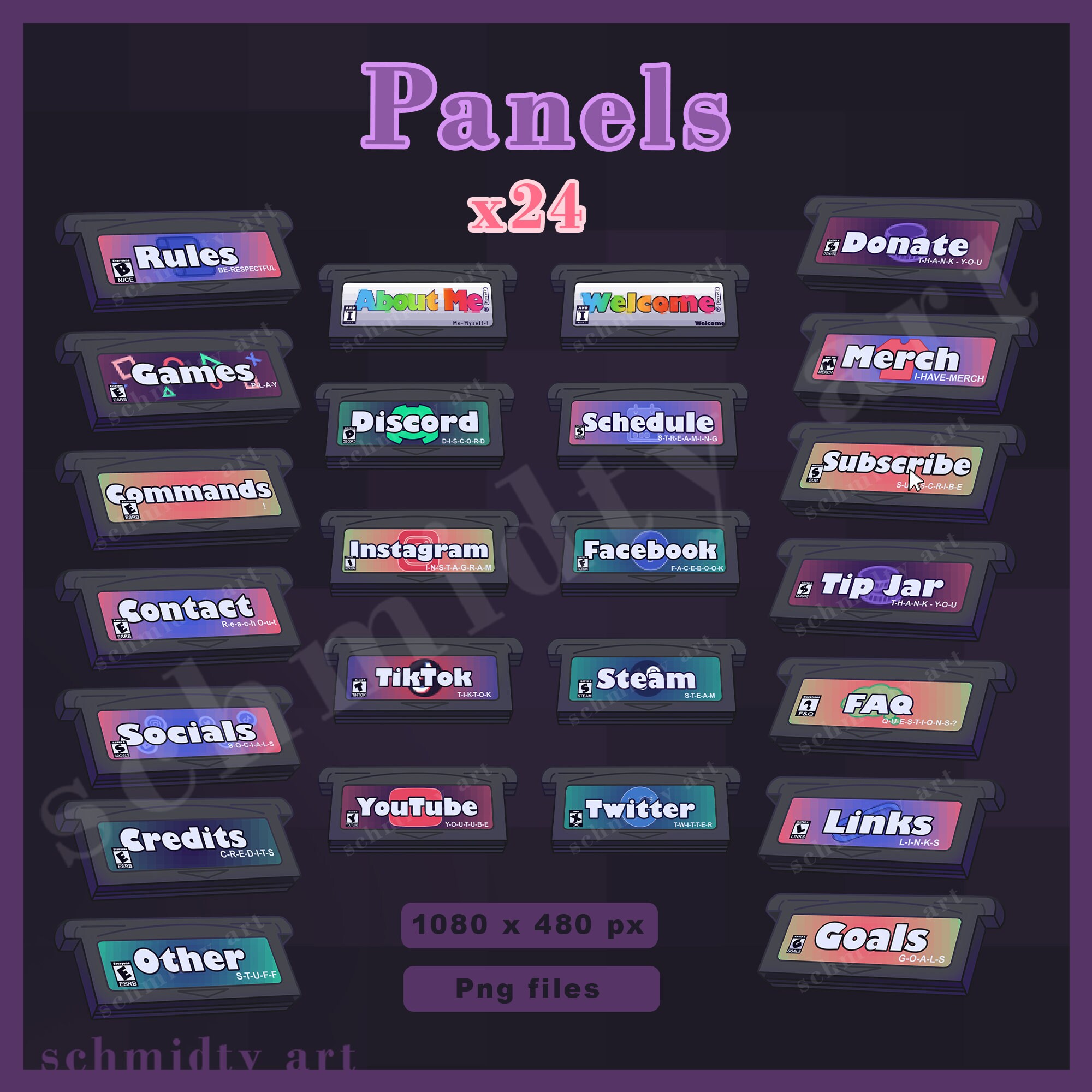 Retro Streaming Bundle Animated Overlays Twitch Panels Animated Twitch ...