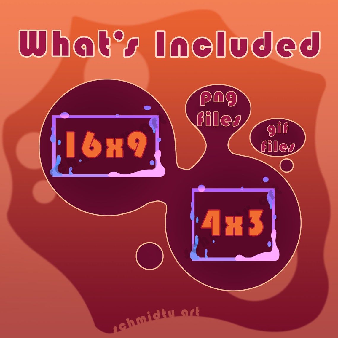 Animated Lava Lamp Webcam Border bubblegum for Twitch Custom Webcam ...