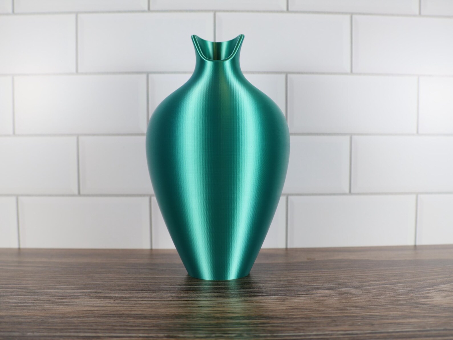 Modern Vase No. 3 in Silk Blue Green - Etsy