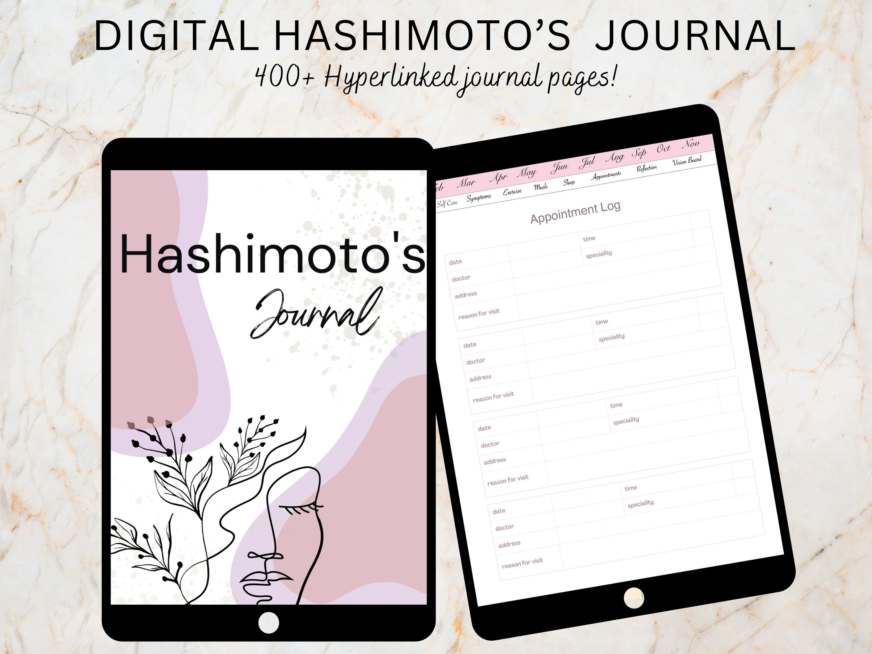 Hashimoto's Disease Digital Journal, Hyperlinked Digital Journal ...