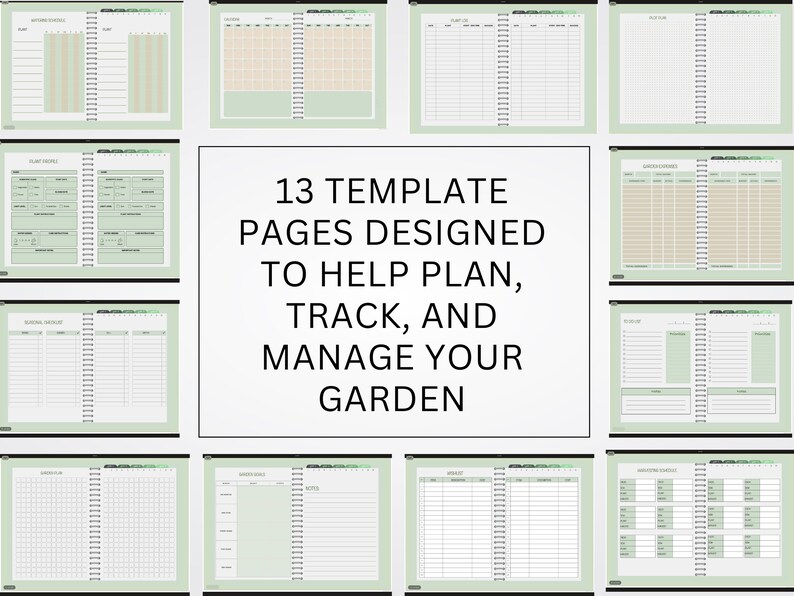 Gardening Journal Template, Digital Gardening Planner, Printable Garden ...