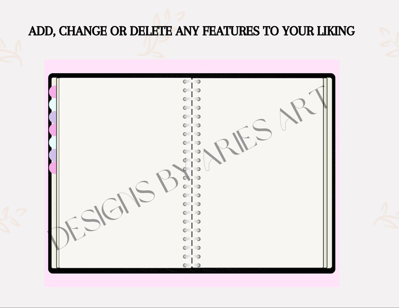 Spiral Notebook Editable Canva Template, Spiral Notebook SVG, Spiral ...