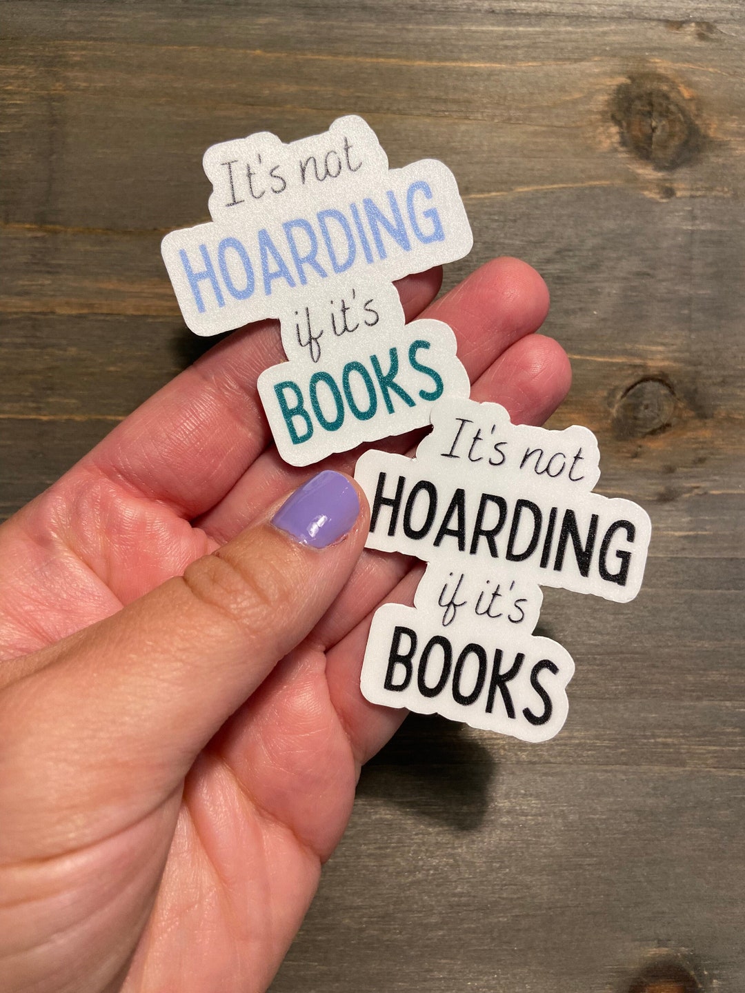 Hoarding Books Sticker Bookish Decal Laptop Decal - Etsy