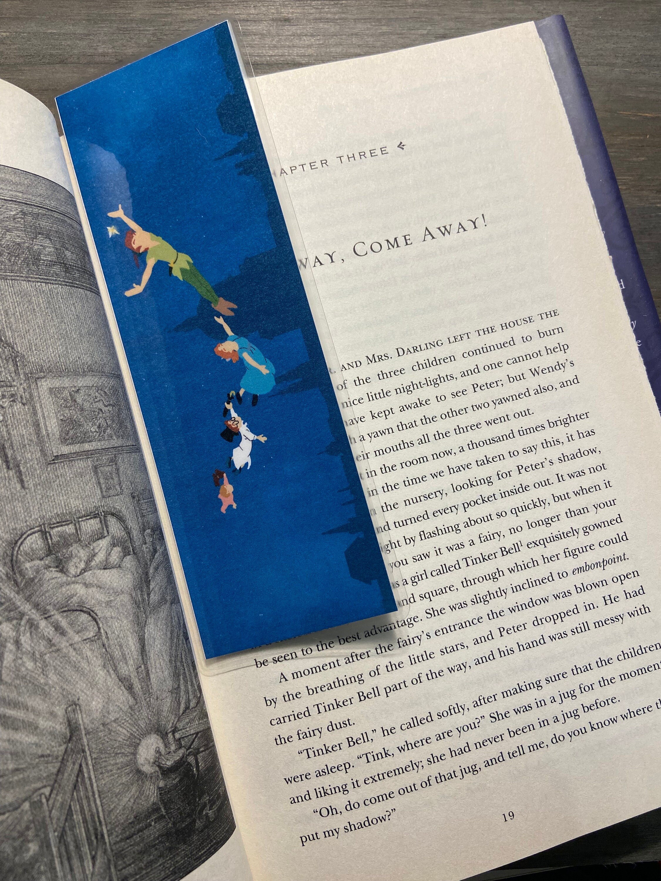 Peter Pan Bookmark Wendy Michael John Handmade Bookish Bookmark - Etsy