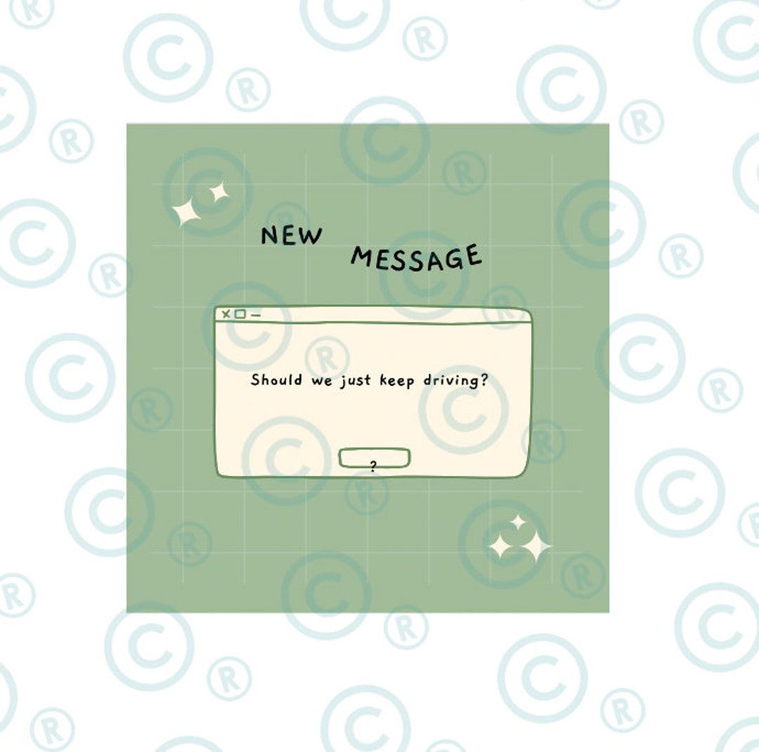 Should We Just Keep Driving Mini Sticker - Etsy
