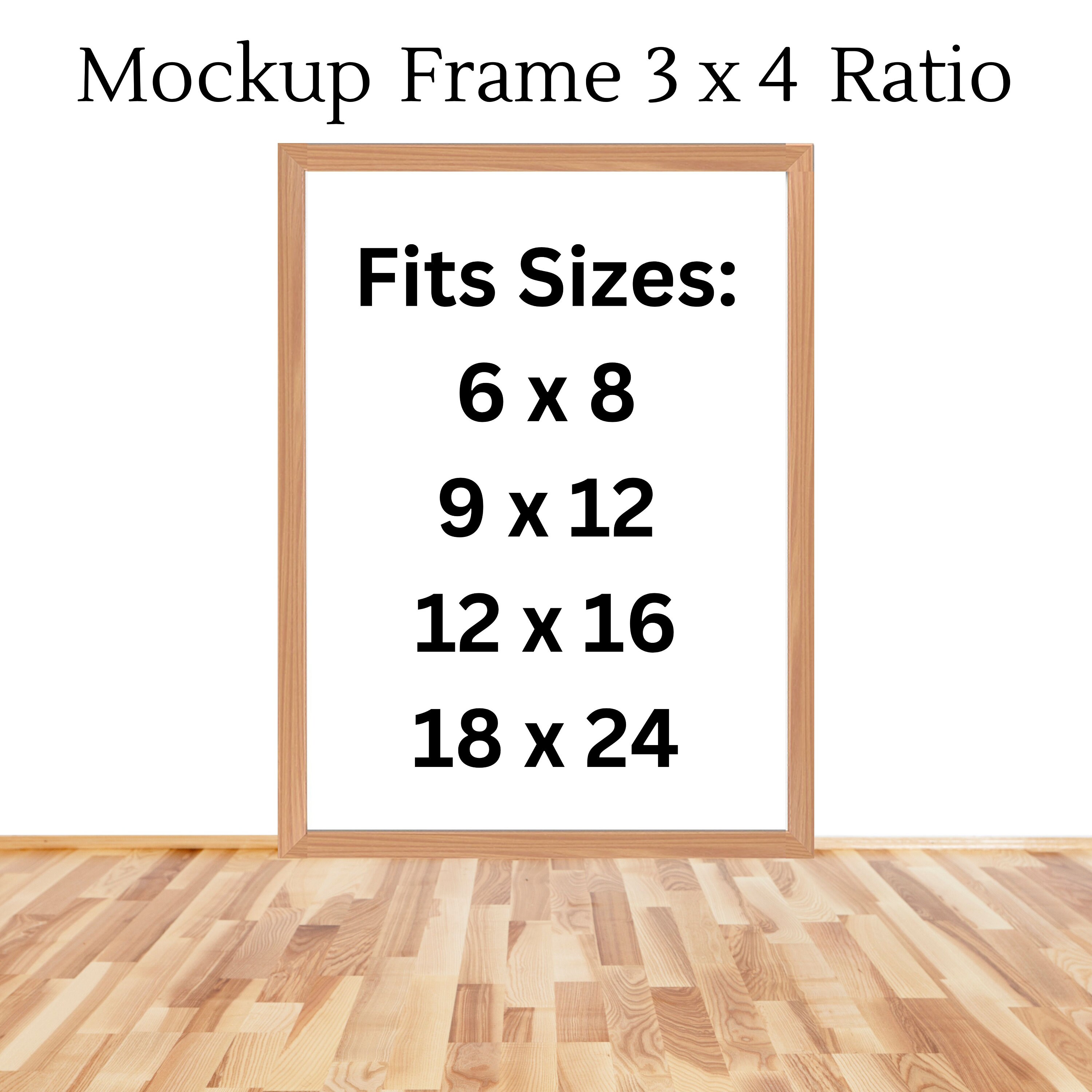 Mockup Frame for 3 X 4 Size Prints, Frame Mockup, Picture Frame Mockup ...