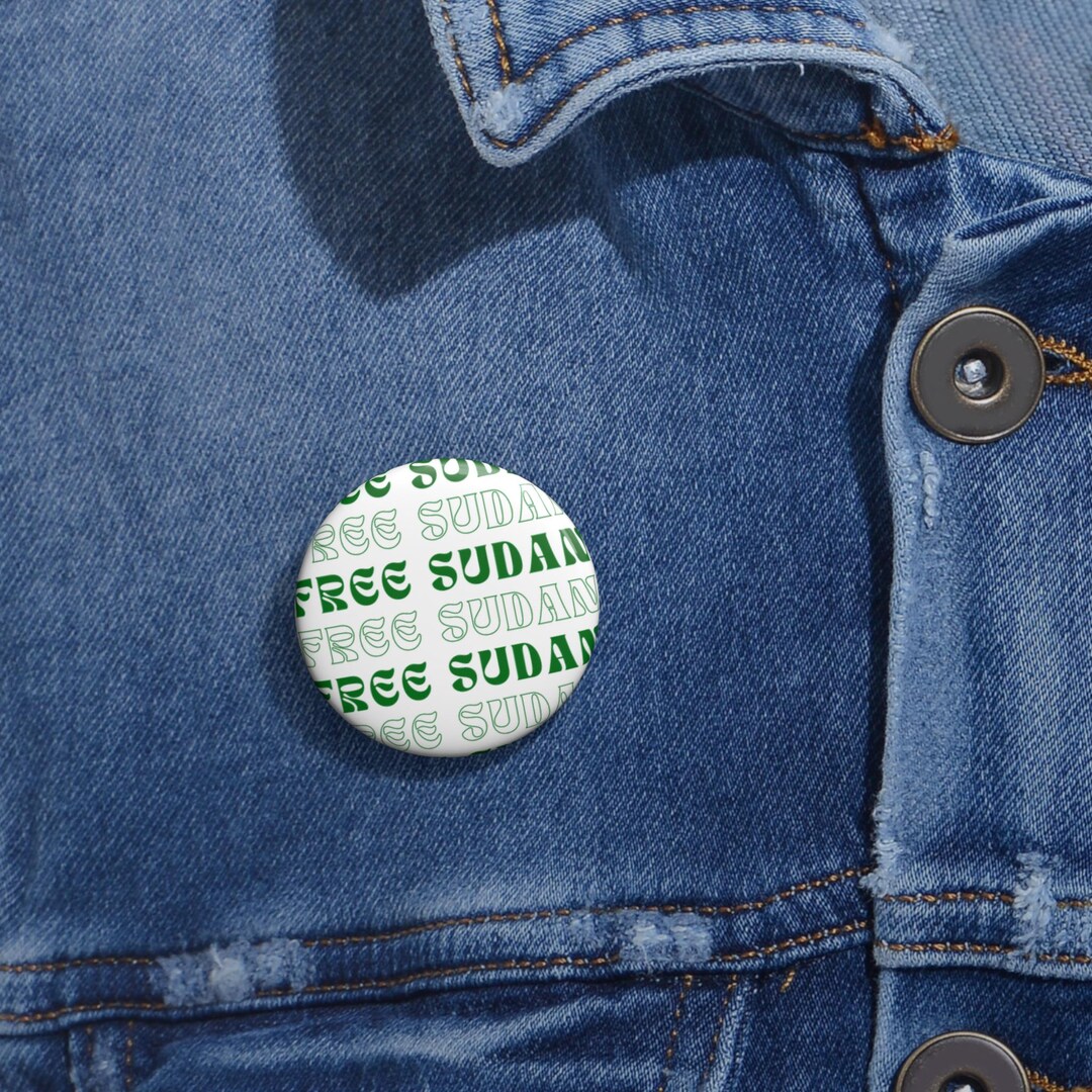 Free Sudan Activism Pin Buttons Solidarity African Humanitarian Crisis ...