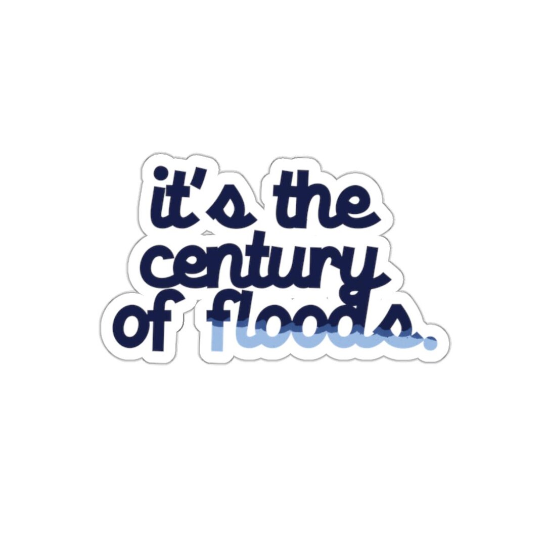 Environmental Awareness Flood Stickers: Unique Die-cut Designs - Etsy