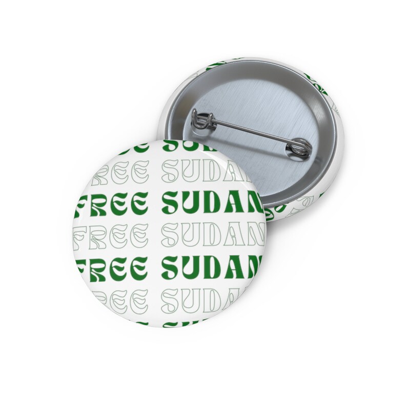 Free Sudan Activism Pin Buttons Solidarity African Humanitarian Crisis ...