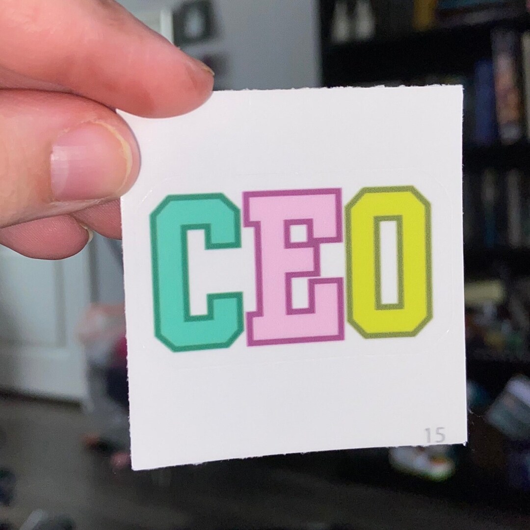 CEO Preppy Water Resistant Sticker Female Empowerment Preppy Aesthetic ...