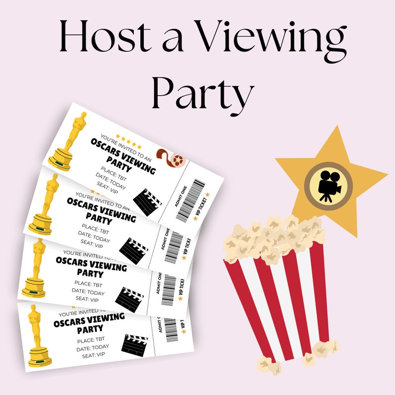 Movie Night Invitation Printable, Movie Ticket Stubs, Movie Ticket ...