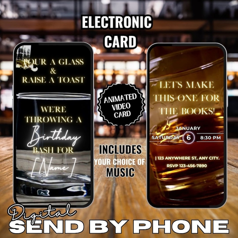 Masculine Birthday: Customized Invitation for Him | Stylish and ...