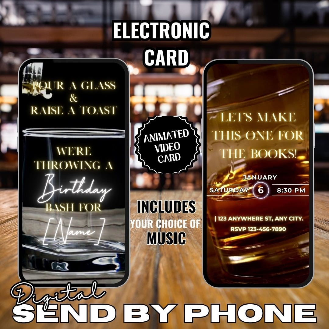 Masculine Birthday: Customized Invitation for Him | Stylish and ...