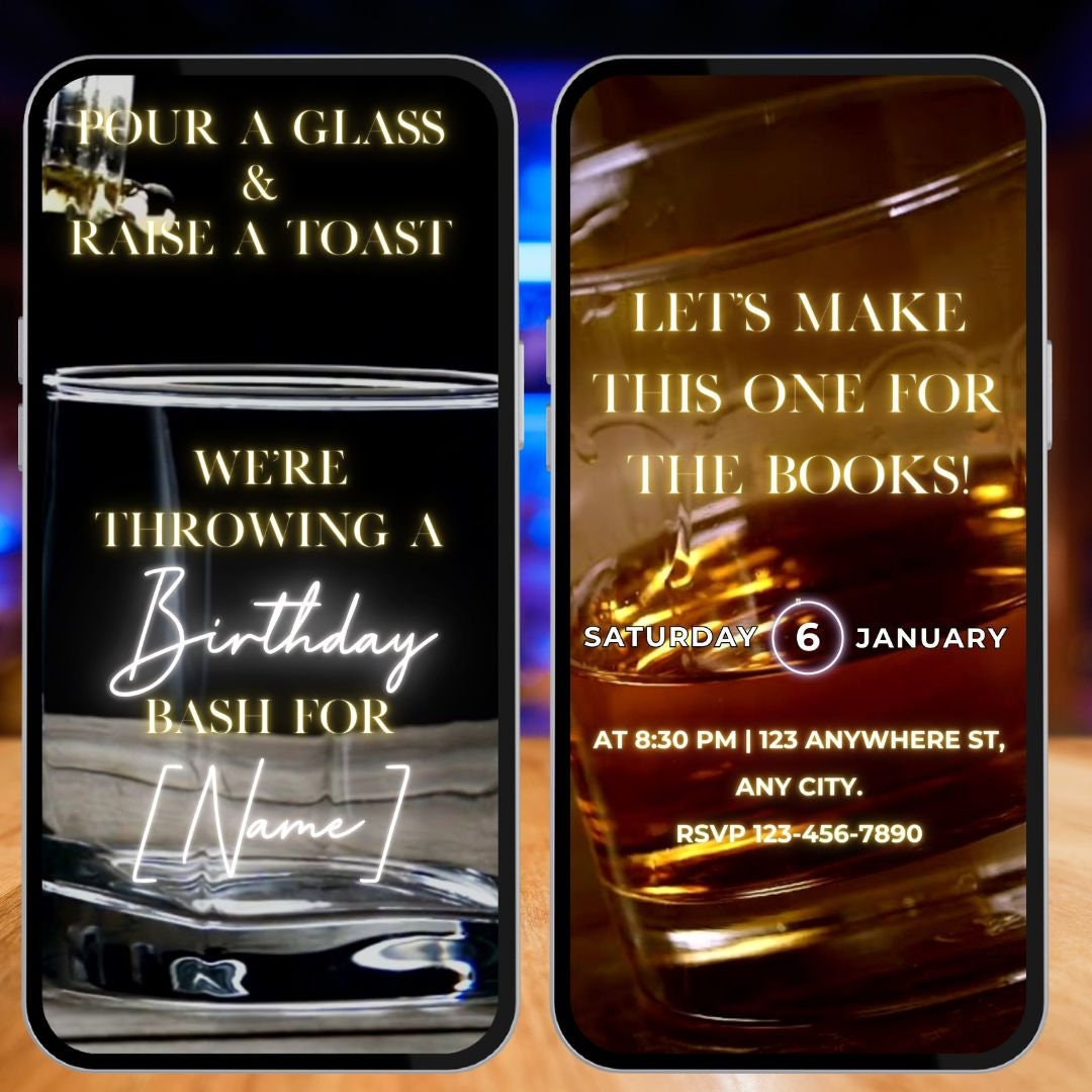 Masculine Birthday: Customized Invitation for Him Stylish and ...