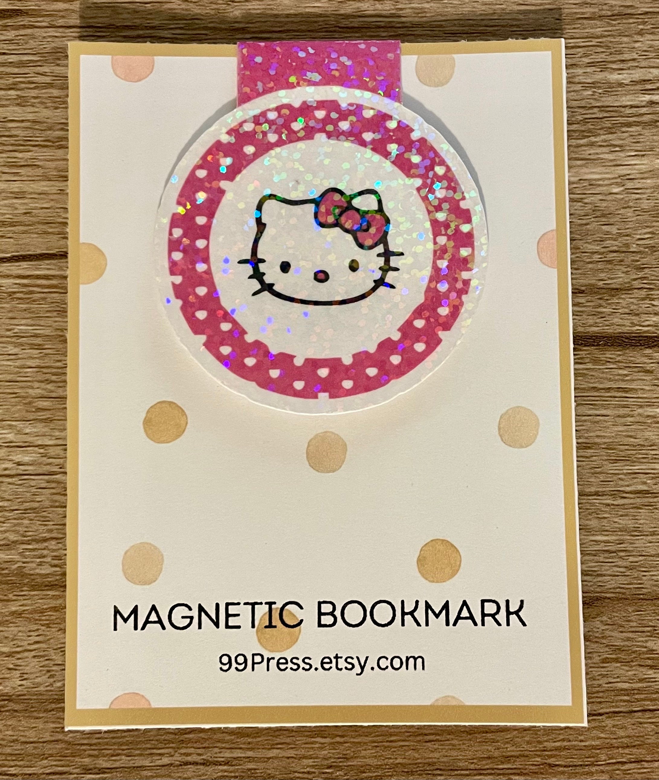 Hello Kitty Magnetic Bookmark | Kawaii Bookmark | Handmade Book ...