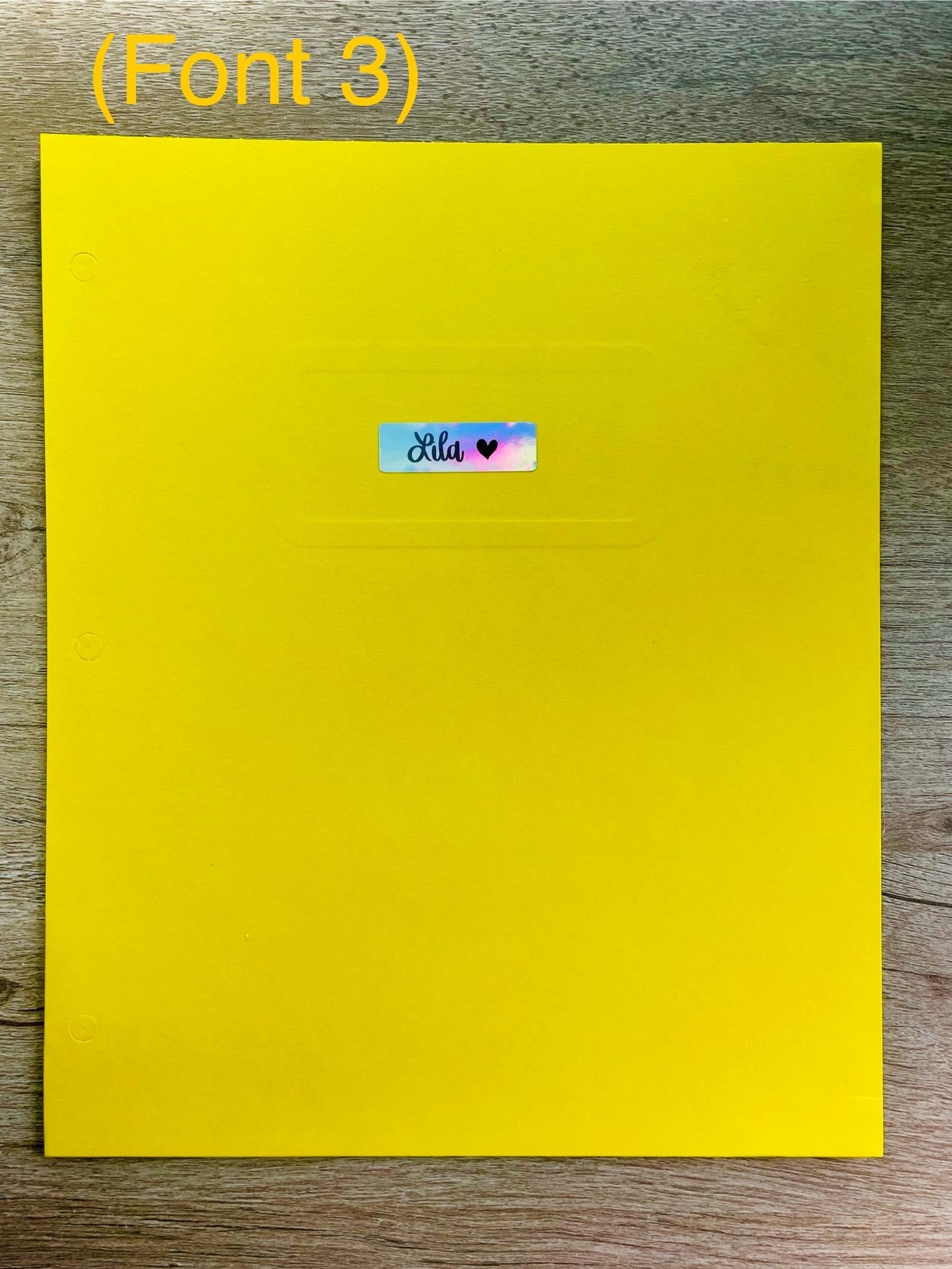 Holographic Waterproof Name Stickers Daycare Labels Print Kids Labels ...