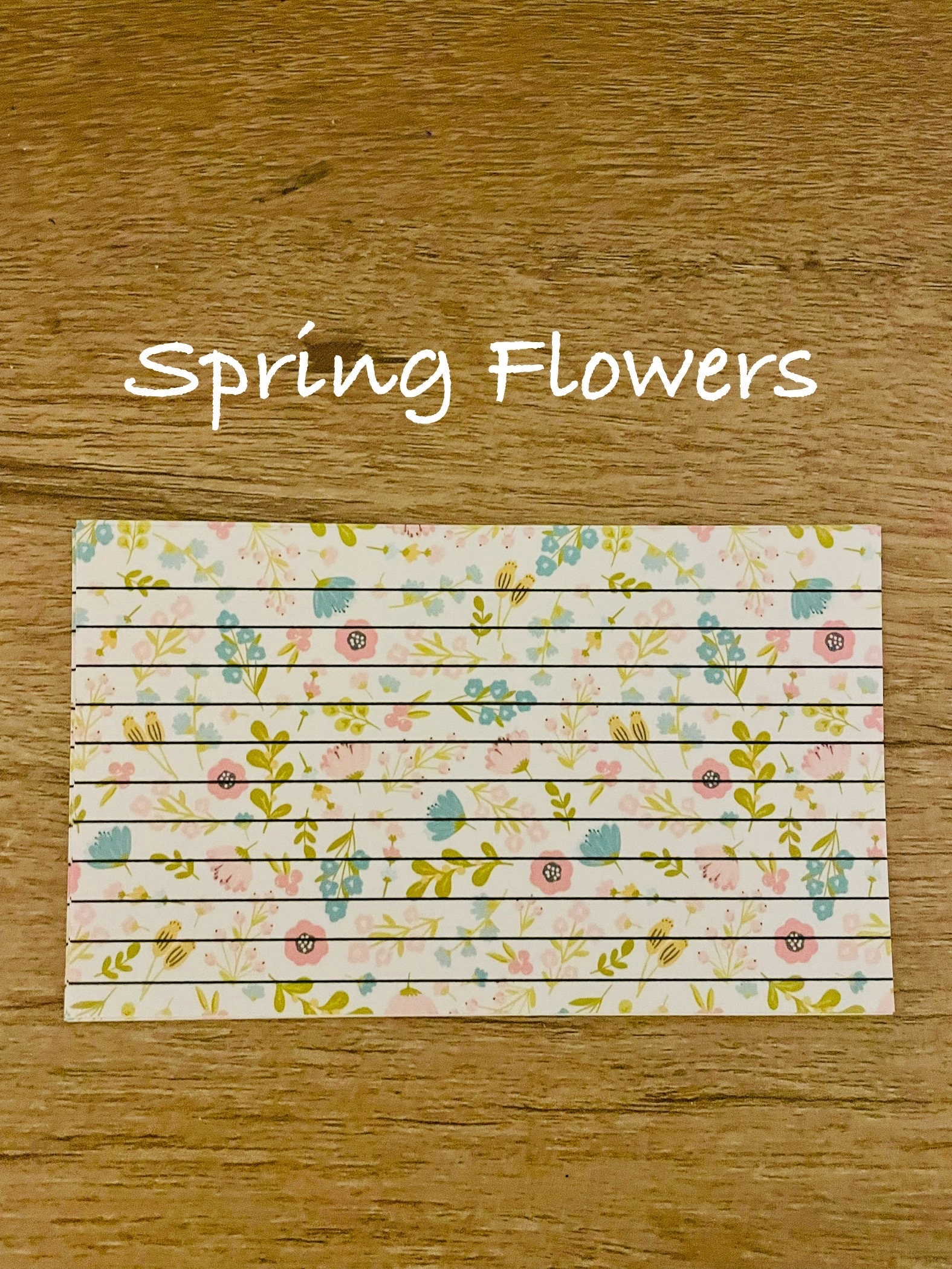 Pretty Notecards | Unique Index Cards | Recipe Cards | Study Notecards ...