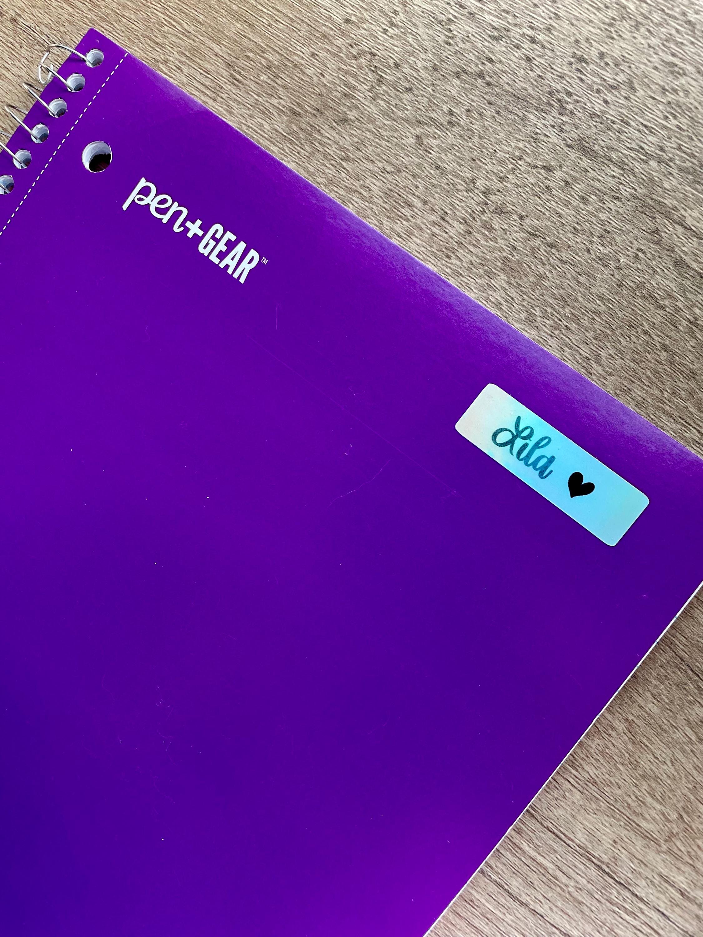 Holographic Waterproof Name Stickers Daycare Labels Print Kids Labels ...