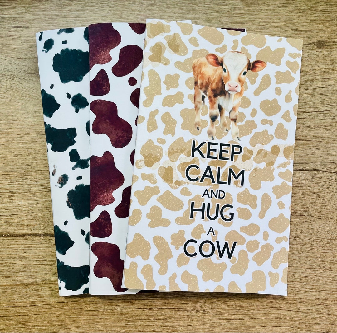 Cow Print Notebook | Handmade Notebook | Paperback | Writing Notebook ...