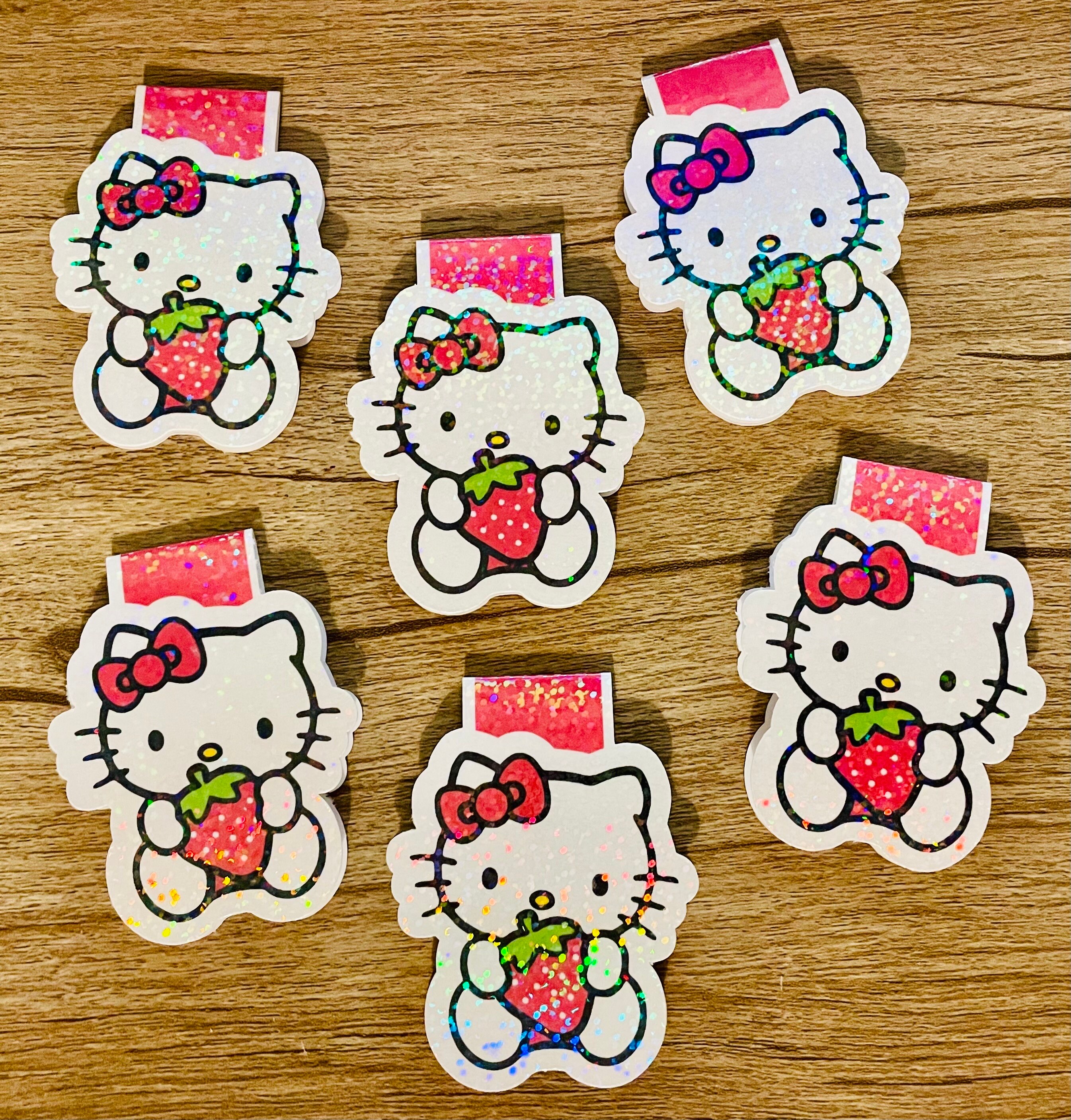 Hello Kitty Magnetic Bookmark, Kawaii Bookmark, Handmade Book Accessory ...